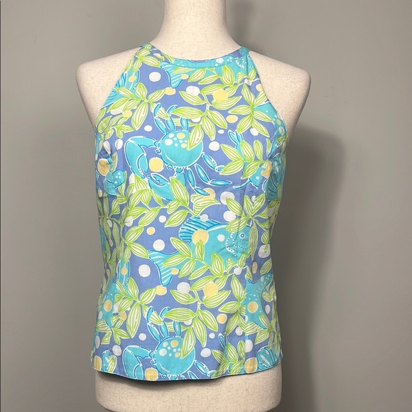 Lilly Pulitzer | Tops | Vtg White Label Lilly Pulitzer Sweet Blue ...